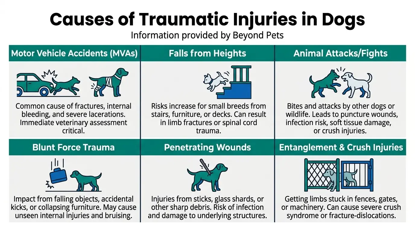 Traumatic Injuries in Dogs: Causes, Symptoms & Treatment